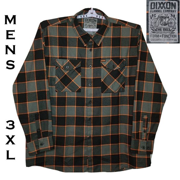 DIXXON | Shirts | Dixxon The 93 Flannel Shirt Mens 3xl 2018 Prepleat ...